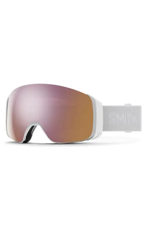 SMITH 4d Mag™ 155mm Special Fit Snow Goggles - White Vapor / Rose Gold