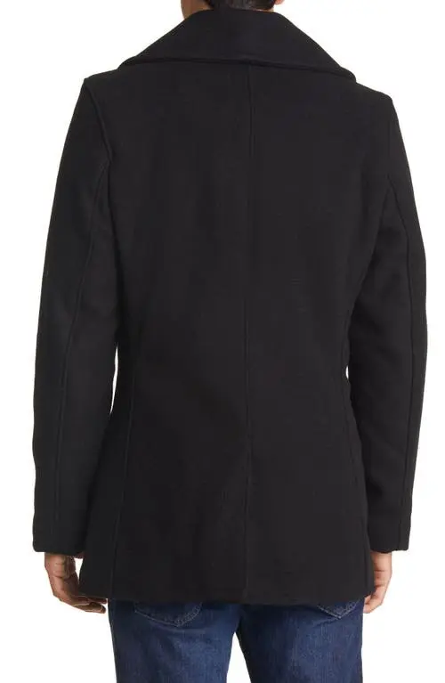 SCHOTT Slim Fit Wool Naval Officer's Coat