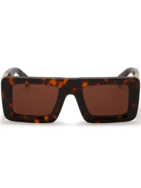 Off-White Arrows-motif Sunglasses - Brown