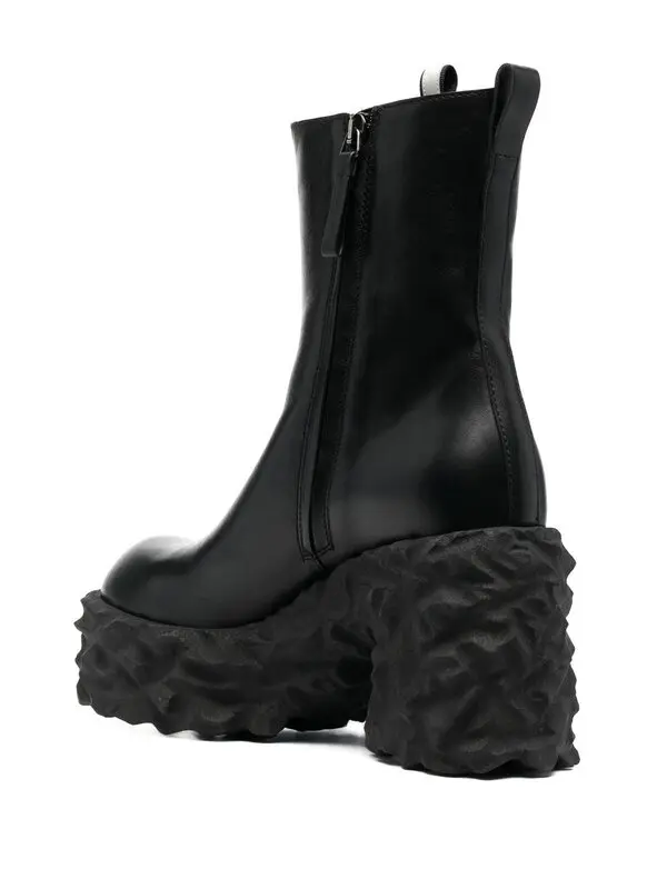 Premiata 110mm Zip-up Chunky Leather Boots