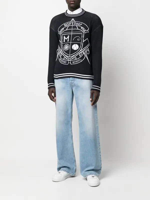 MSFTS Intarsia-knit Logo Jumper