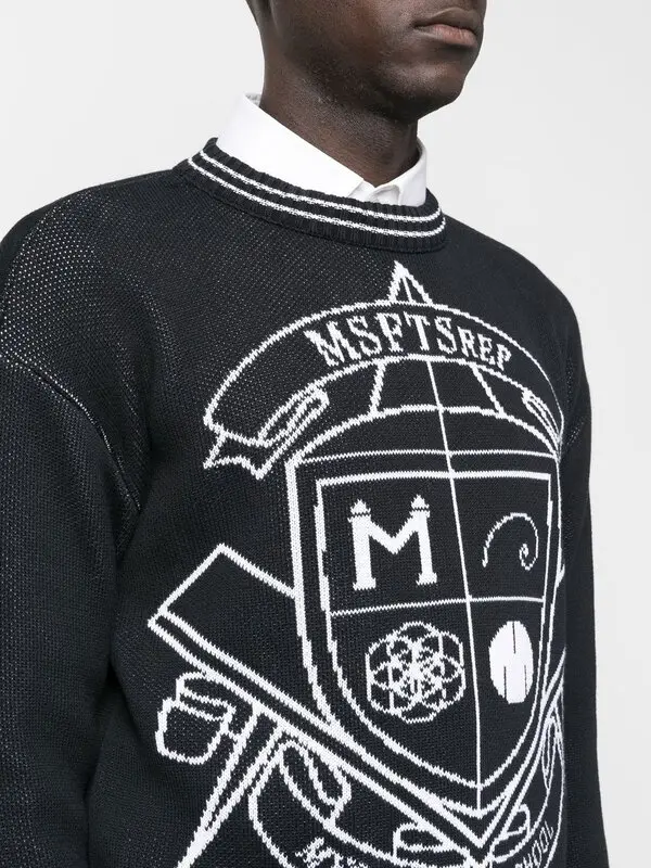 MSFTS Intarsia-knit Logo Jumper