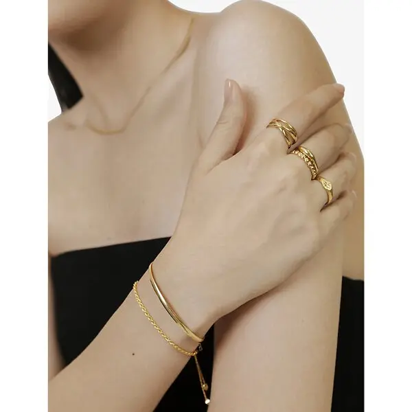 Monica Vinader Snake Chain Bracelet - Gold