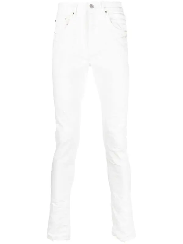PURPLE BRAND Logo-patch Skinny Jeans