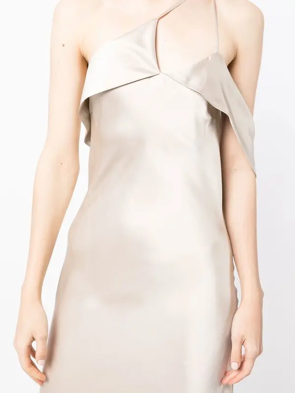 Michelle Mason Silk Satin Midi Dress