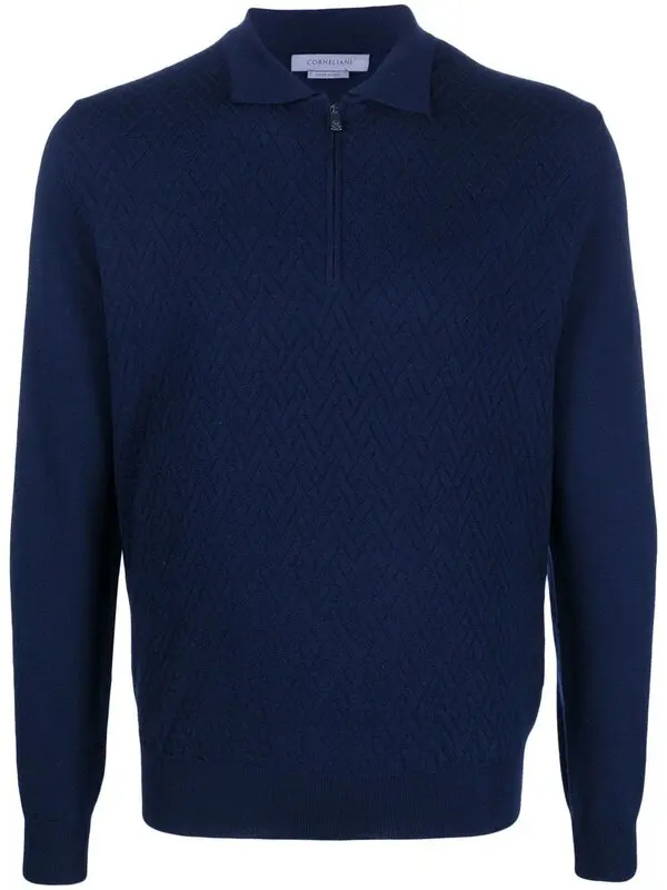 Corneliani Long-sleeve Polo Jumper