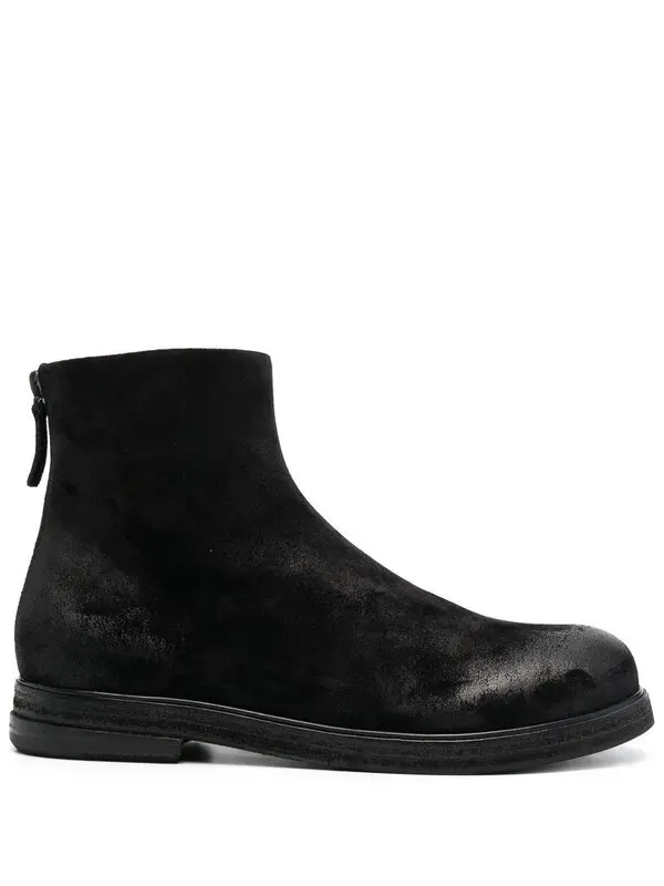 Marsèll Zucca Zeppa Suede Ankle Boots - Black