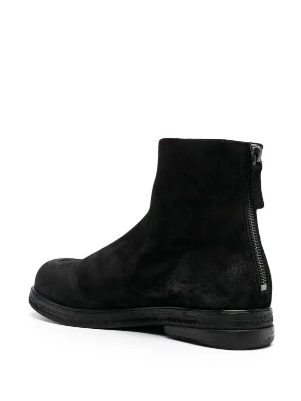 Marsèll Zucca Zeppa Suede Ankle Boots - Black