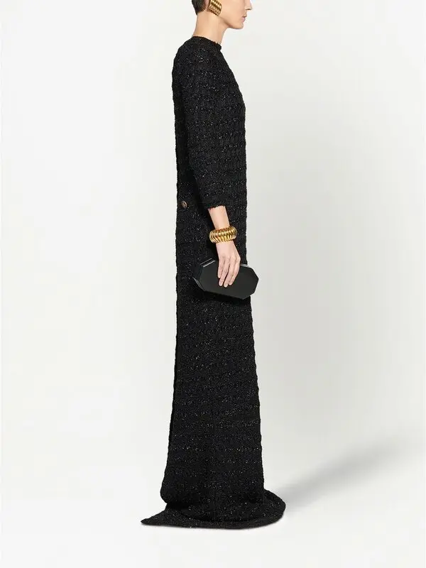 Balenciaga Tweed Maxi Dress