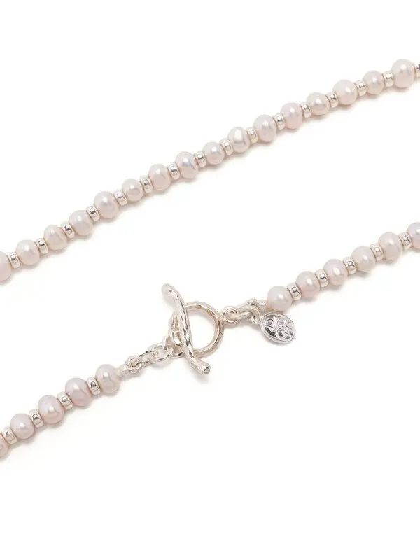 DOWER & HALL Sterling Silver Pearl Necklace