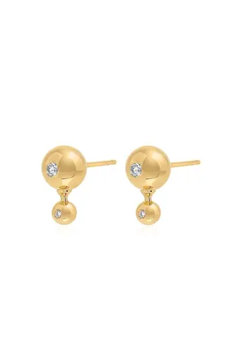 STATE PROPERTY Nemara 18k Yellow Diamond Earrings