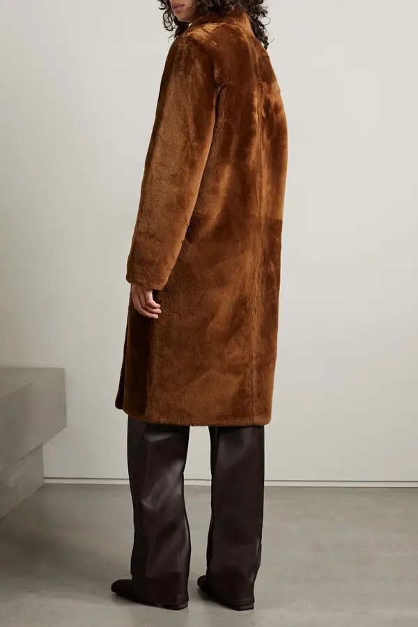 YVES SALOMON Double-breasted Shearling Coat