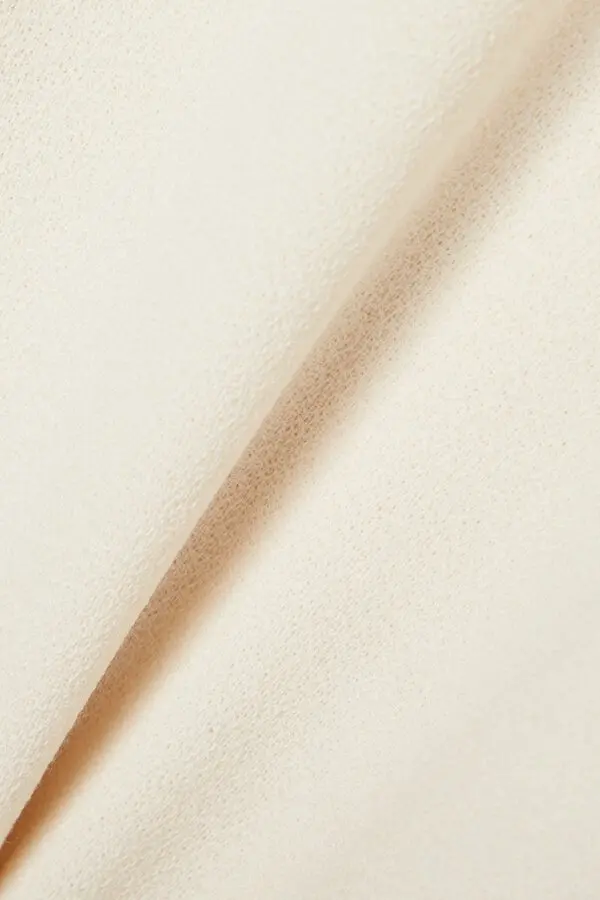 Khaite Octavia Off-the-shoulder Wool-crepe Mini Dress - Off-white
