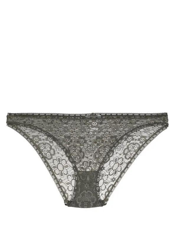 ERES Riviere Floral-lace Briefs - Green