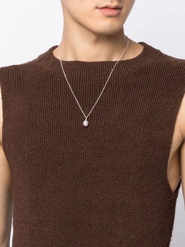 DOWER & HALL Pearl Pendant Necklace