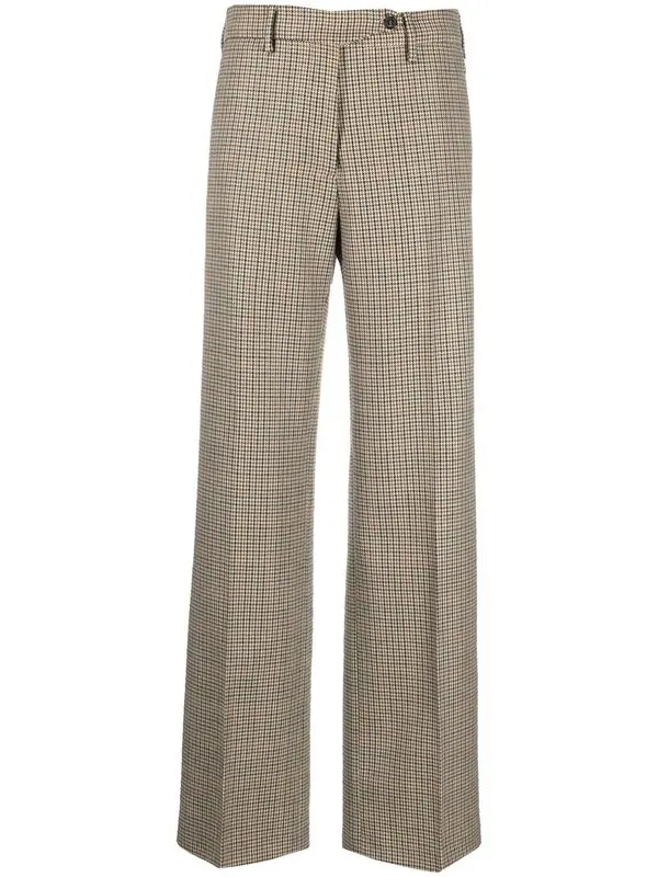 N°21 Check-print Wool Trousers
