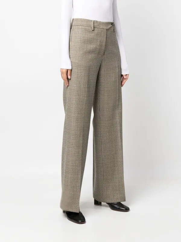 N°21 Check-print Wool Trousers