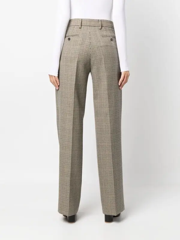 N°21 Check-print Wool Trousers