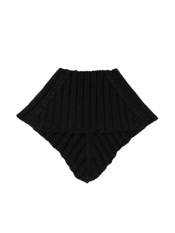 JIL SANDER Ribbed-knit Collar Scarf