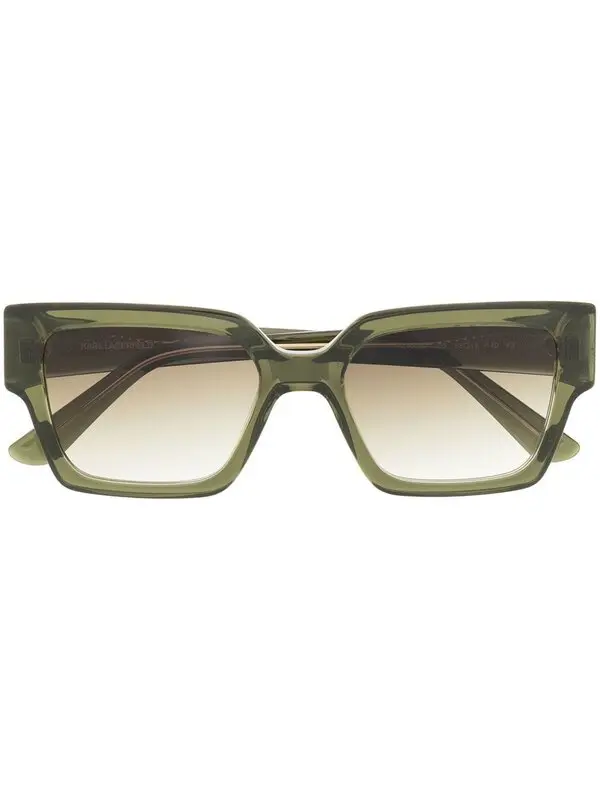 Karl Lagerfeld Logo-print Square-frame Sunglasses