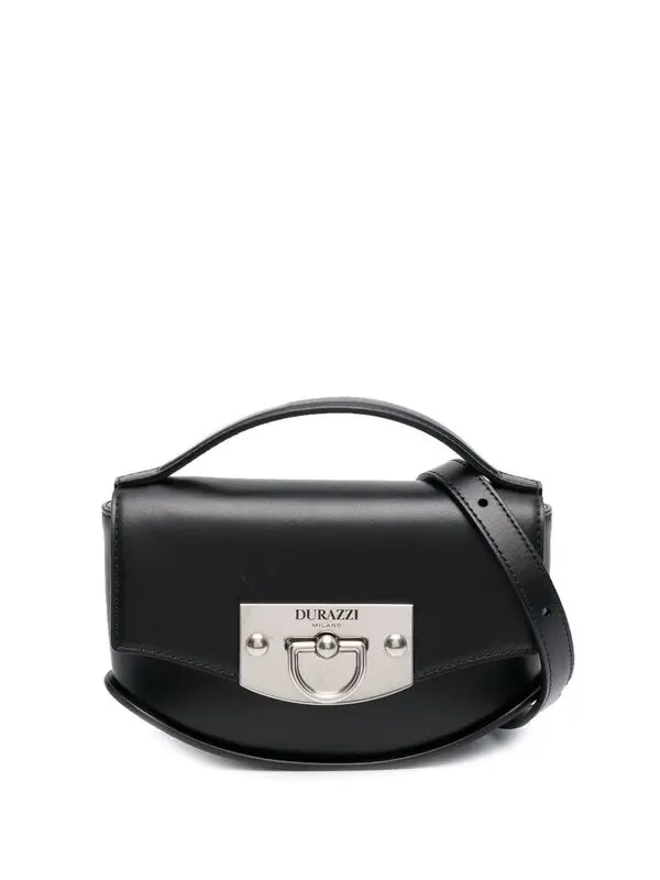 DURAZZI MILANO Flip-lock Shoulder Bag - Black