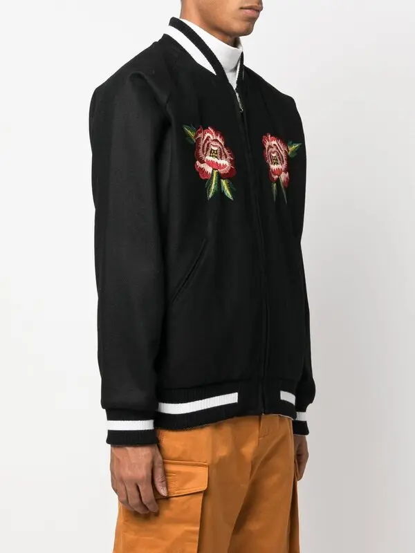 Kenzo France Japan Reversible Bomber Jacket - Black