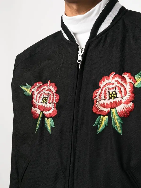 Kenzo France Japan Reversible Bomber Jacket - Black
