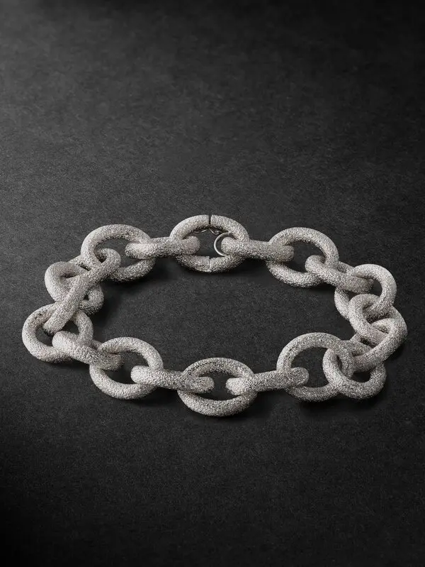 Carolina Bucci White Gold Link Bracelet - Silver