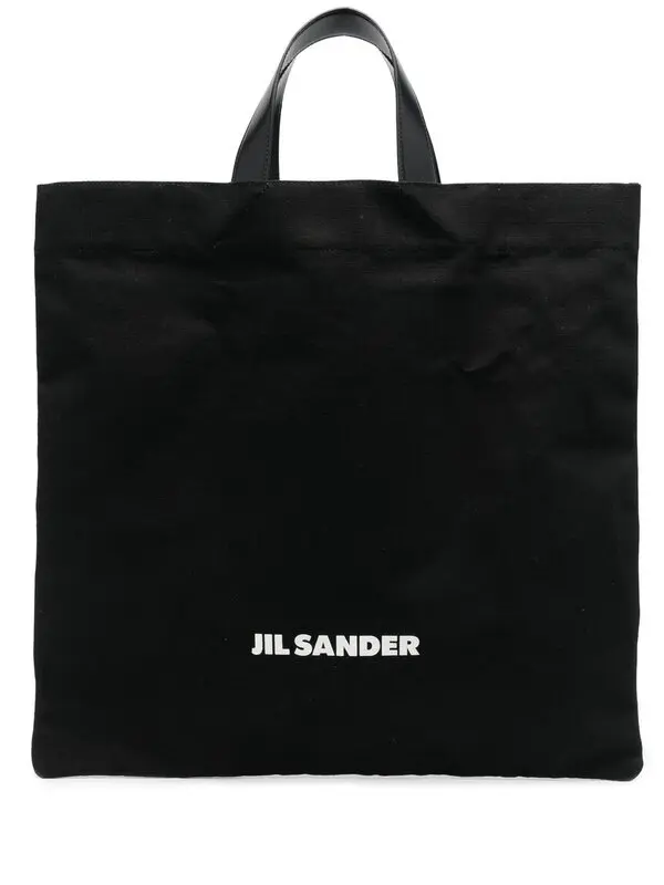 JIL SANDER Logo-print Tote Bag - Black
