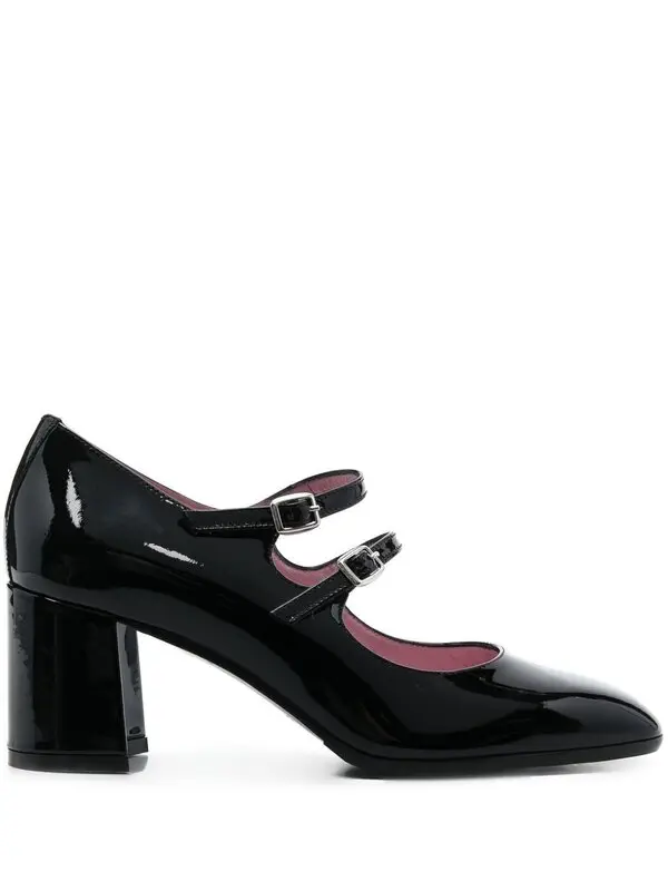 CAREL Alice 60mm Leather Mary Jane Shoes - Black