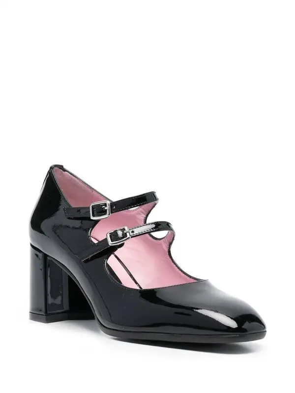 CAREL Alice 60mm Leather Mary Jane Shoes - Black