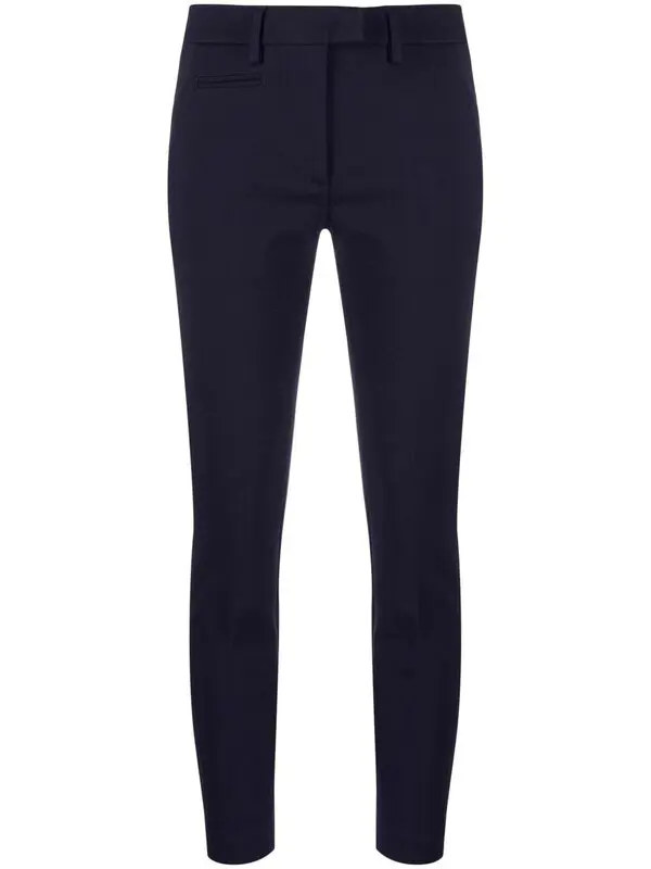 DONDUP Slim-cut Cropped Trousers - Blue