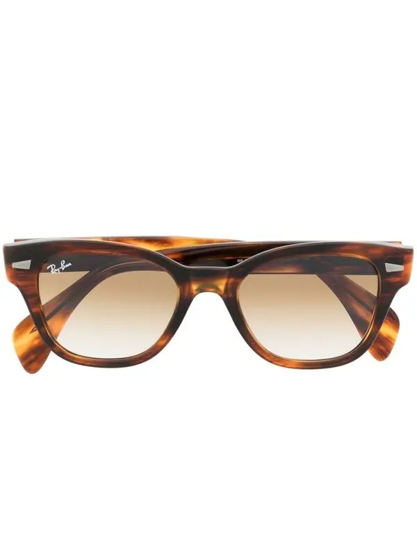 Ray-ban Rectangle Frame Sunglasses - Brown