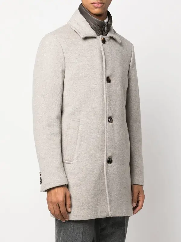 MOORER Single-breasted Wool-cashmere Coat