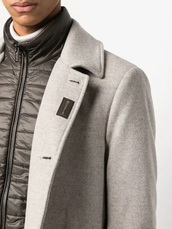 MOORER Single-breasted Wool-cashmere Coat