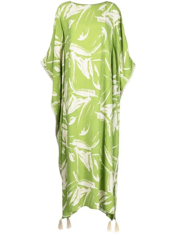 BAMBAH Abstract-pattern Print Kaftan Dress