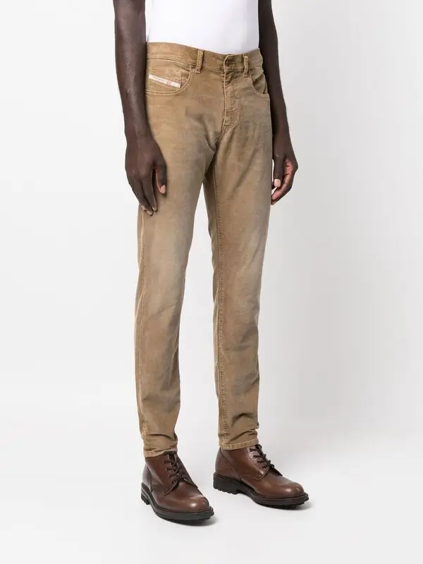 DIESEL® Tapered Bleach-wash Corduroy Jeans