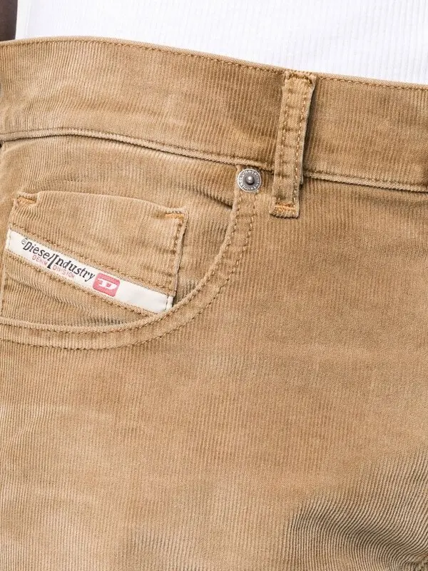 DIESEL® Tapered Bleach-wash Corduroy Jeans