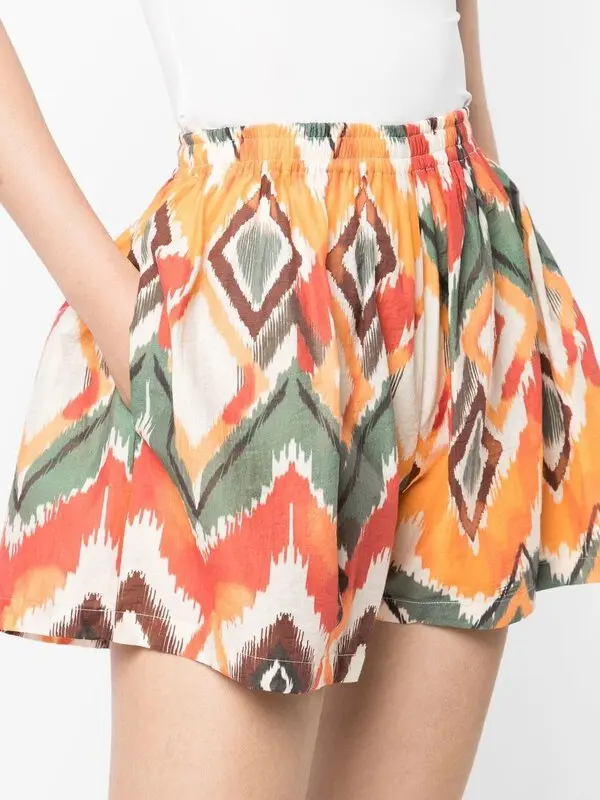 BAMBAH Argentina Geometric Print Shorts