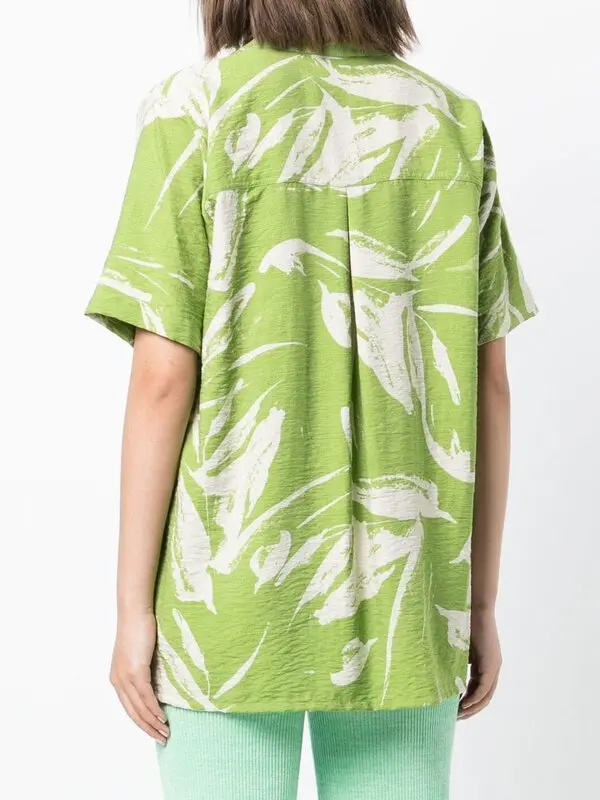 BAMBAH Short Sleeve Floral Print Shirt
