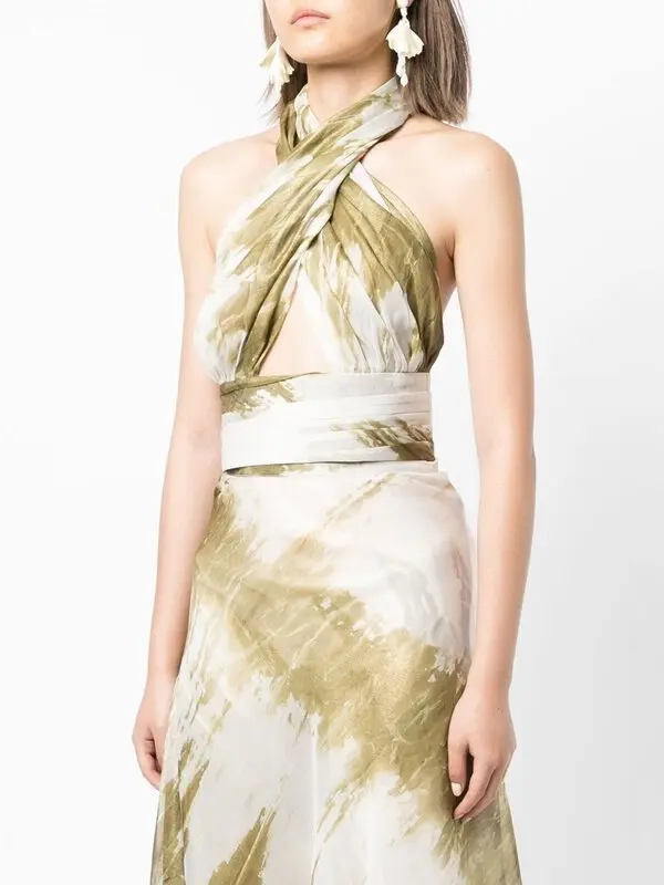 BAMBAH Tie-dye Halterneck Top