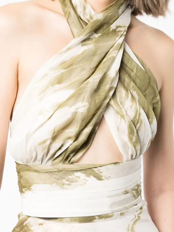 BAMBAH Tie-dye Halterneck Top