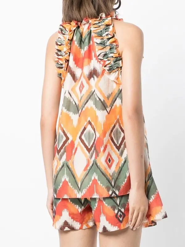 BAMBAH Argentina Geometric Sleeveless Top