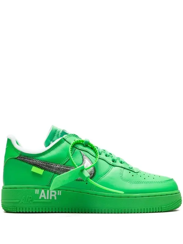 Nike X Off White Air Force 1 Low Brooklyn Sneakers - Green