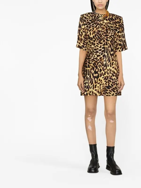 Stella McCartney Leopard Print Mini Dress