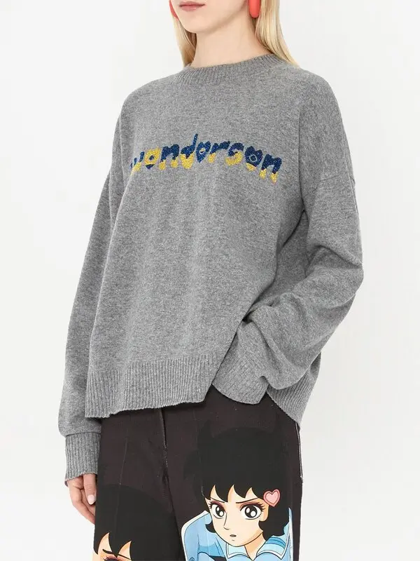JW Anderson Run Hany Logo Jumper - Grey