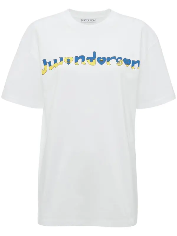 JW Anderson X Run Hany Logo-print T-shirt - White