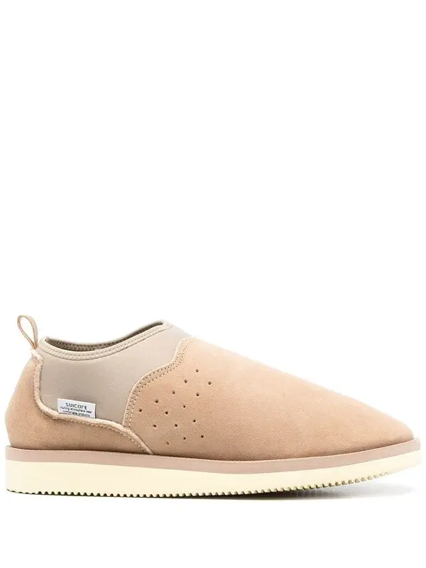 Suicoke Ron Suede Slippers - Brown