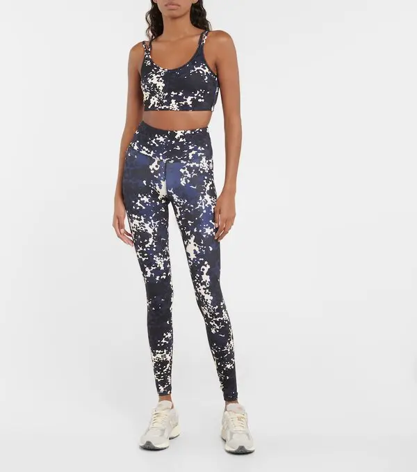 Tory Burch Printed Crossover Sports Bra