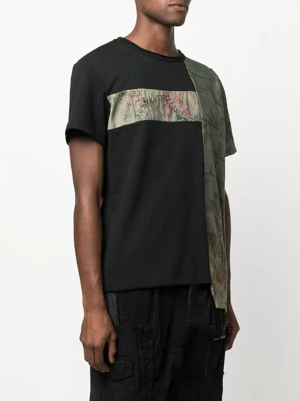 By Walid Patchy Two-tone T-shirt
